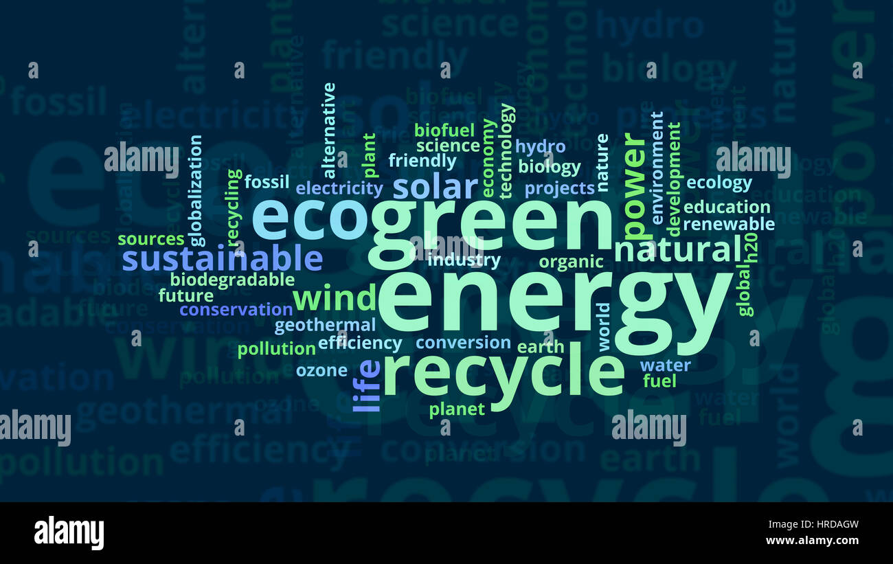 Energy word cloud hi-res stock photography and images - Alamy