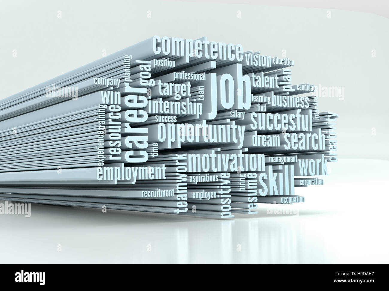 Word cloud terms job career hi-res stock photography and images - Alamy