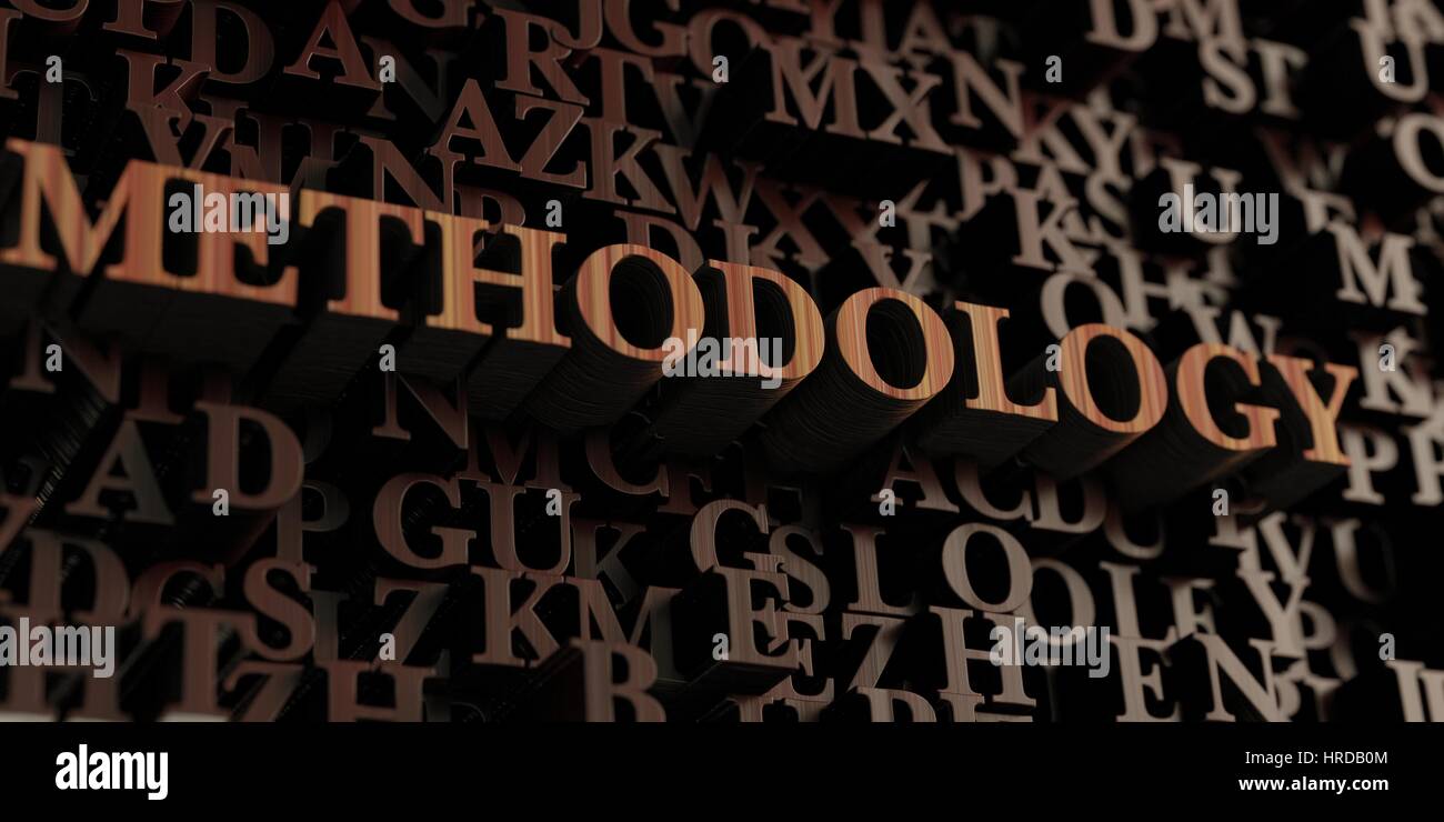 Methodology - Wooden 3D rendered letters/message. Can be used for an ...