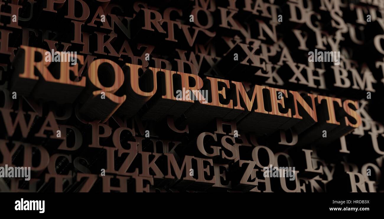 Requirements - Wooden 3D rendered letters/message. Can be used for an ...