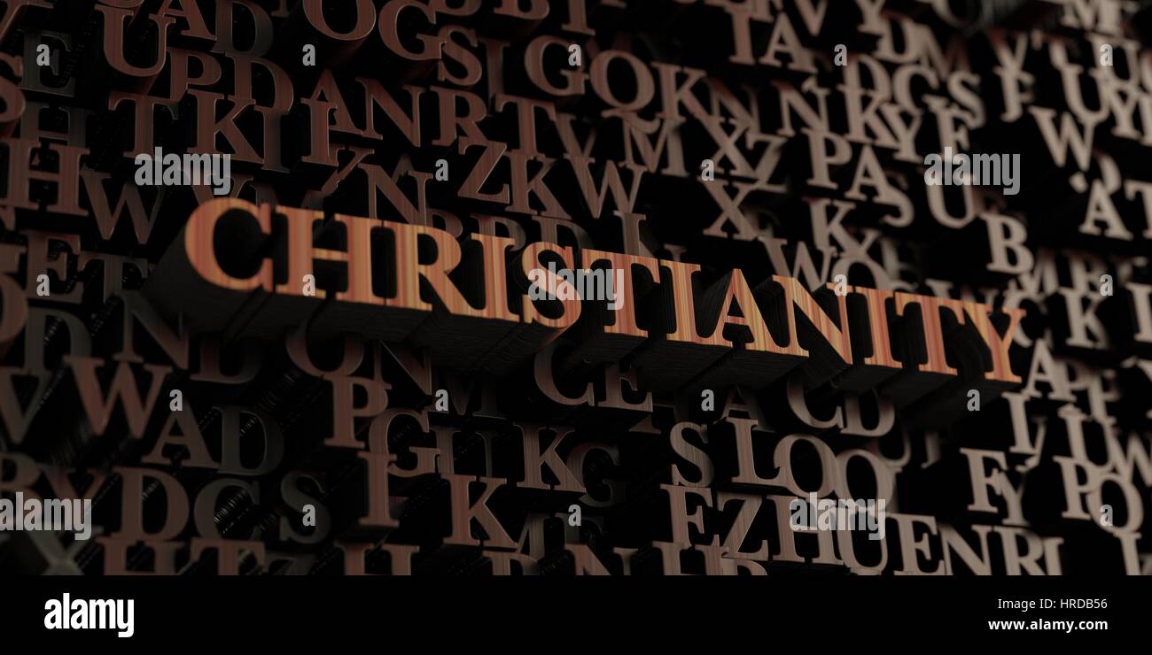 Christianity - Wooden 3D rendered letters/message. Can be used for an ...