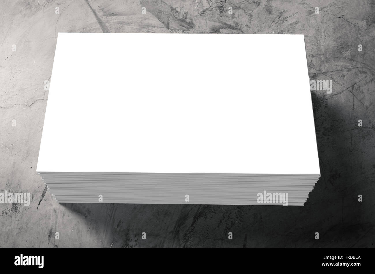 stack of blank name cards on grey background Stock Photo - Alamy