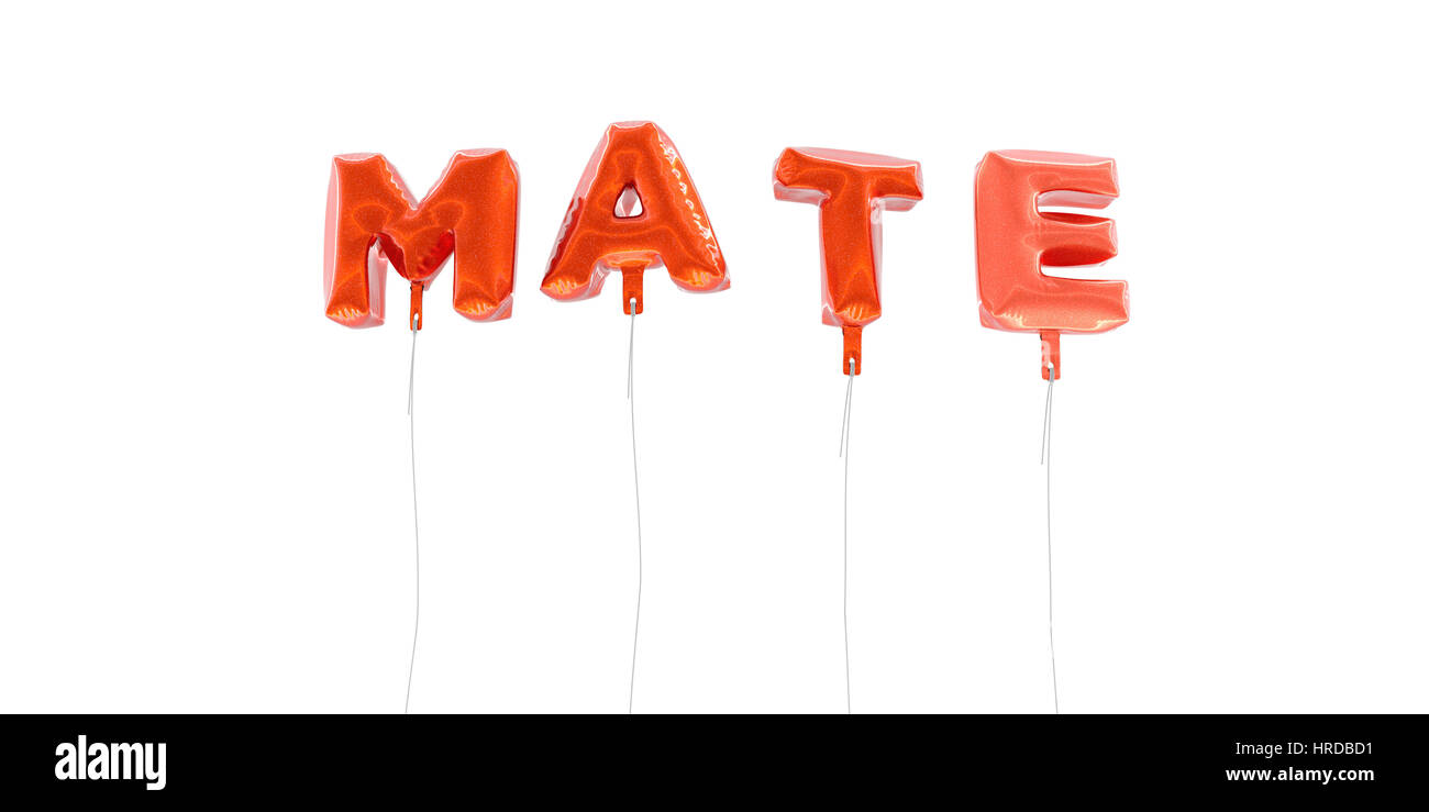 Mate word balloon Cut Out Stock Images & Pictures - Alamy