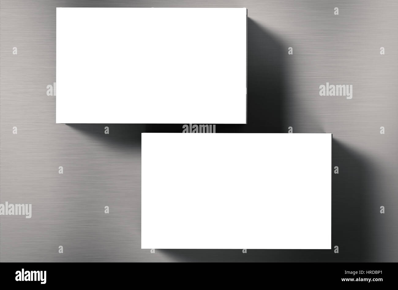 stack of blank name cards on grey background Stock Photo - Alamy