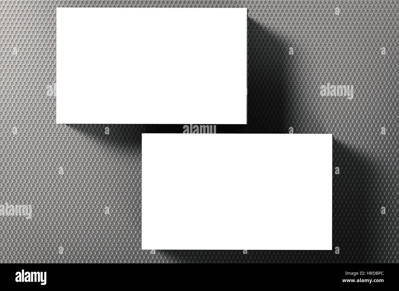 stack of blank name cards on grey background Stock Photo - Alamy