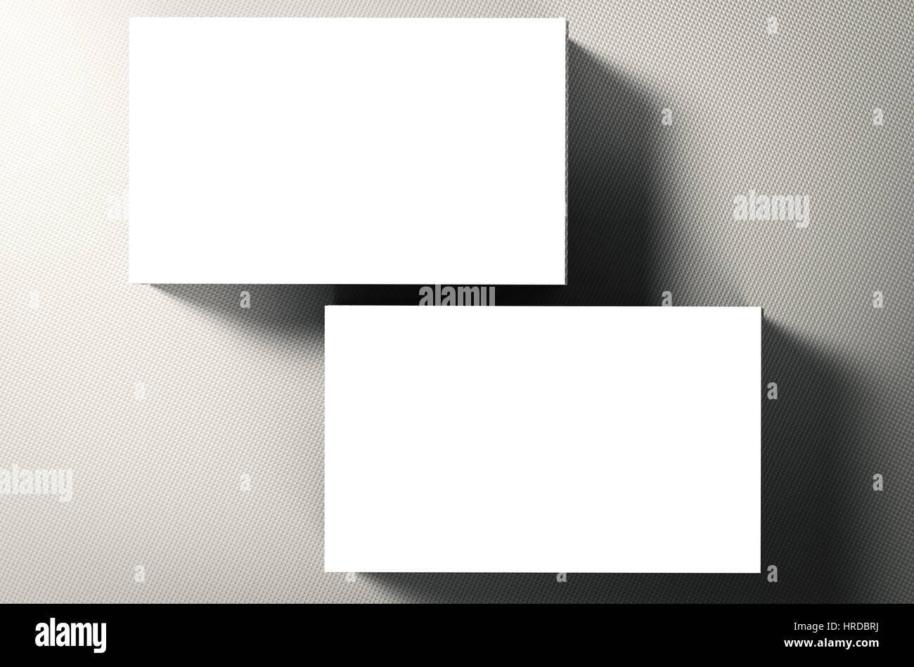 stack of blank name cards on grey background Stock Photo - Alamy