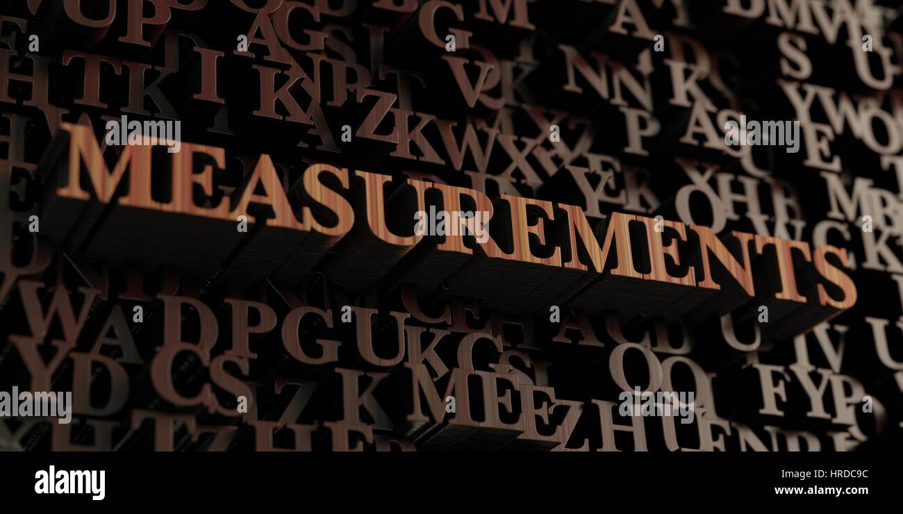 Measurements - Wooden 3D rendered letters/message. Can be used for an ...