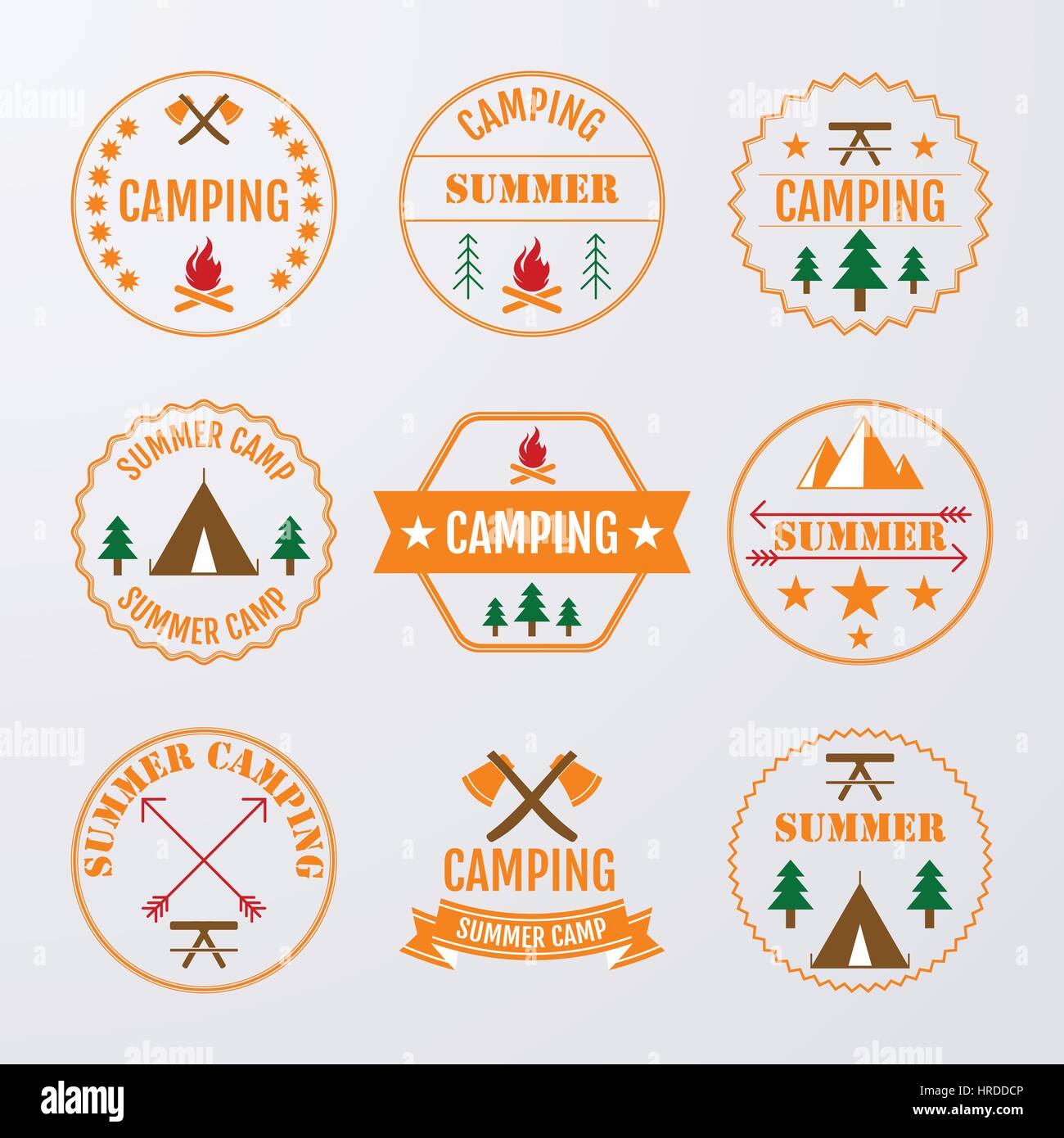 Vector illustration set of logos Stock Vector Image & Art - Alamy