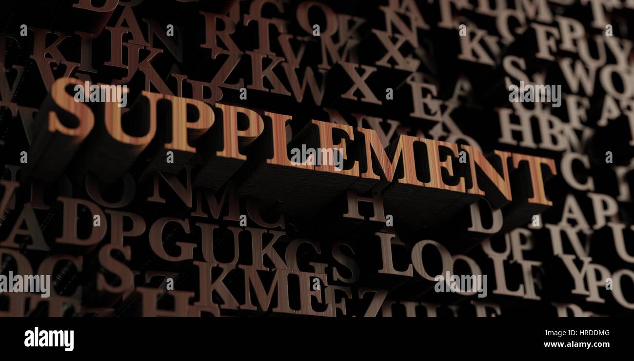 Supplement - Wooden 3D rendered letters/message. Can be used for an ...