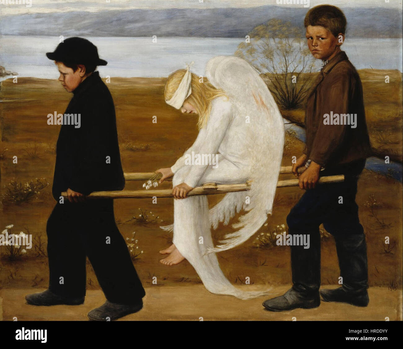 Hugo Simberg - The Wounded Angel - Google Art Project Stock Photo - Alamy