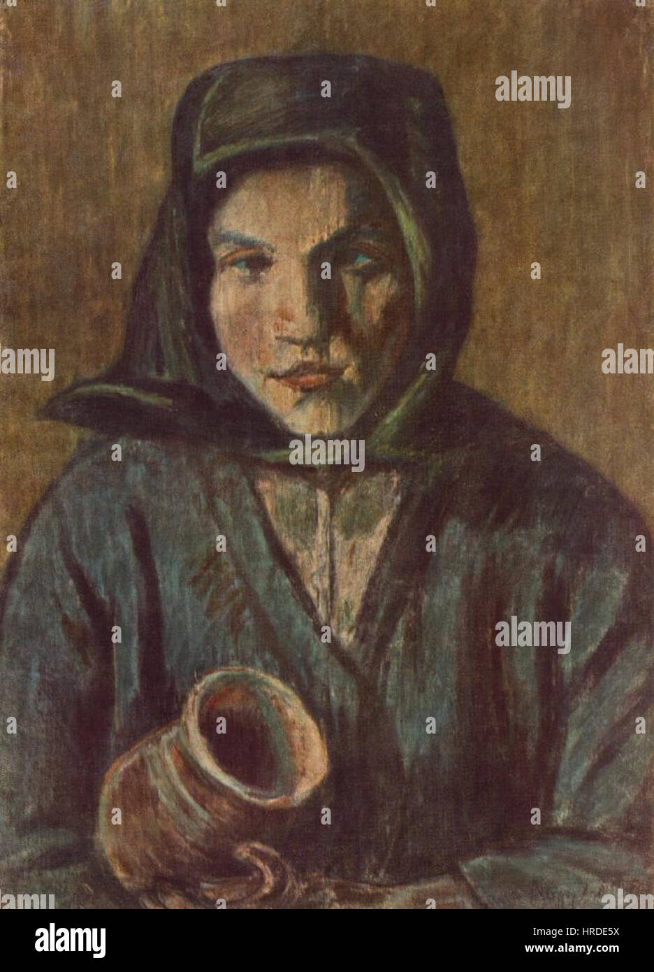 Portrait peasant woman girl hi-res stock photography and images - Alamy