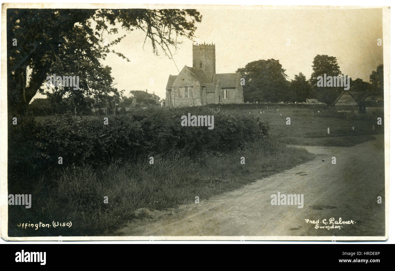 Fred C. Palmer's 1929 artwork, 'Uffington,' captures a scenic view of ...