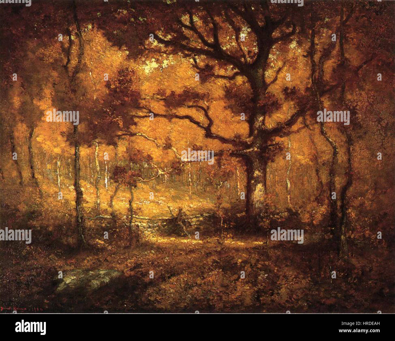 Henry Ward Ranger - Autumn Woodlands (c.1902 Stock Photo - Alamy