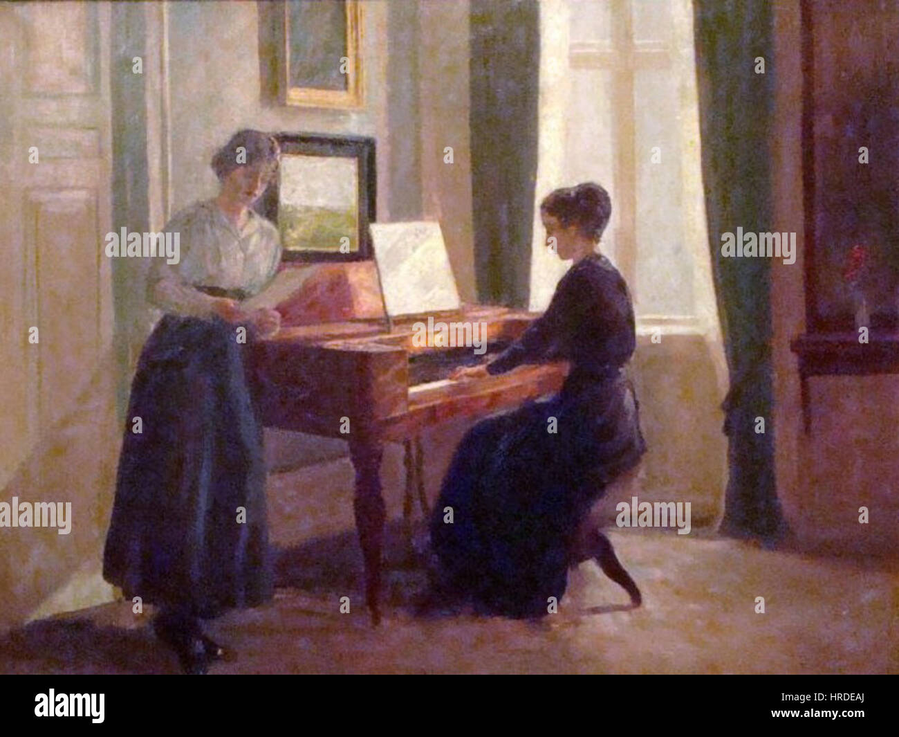Poul Friis Nybo Music Lesson Stock Photo - Alamy