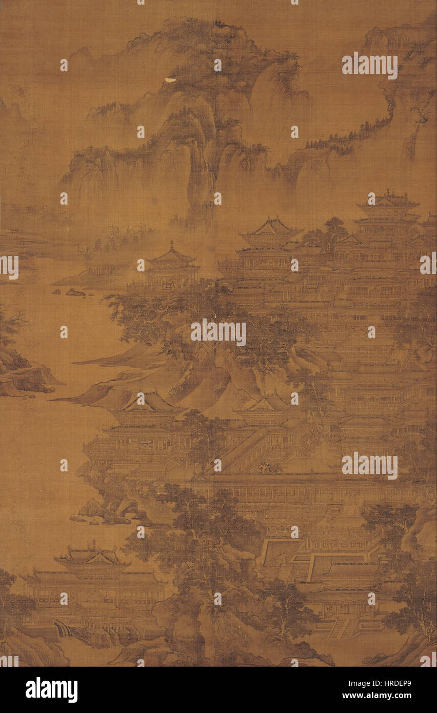 Guo Zhongshu’s painting, 'Summer Palace of Emperor Ming Huang ...