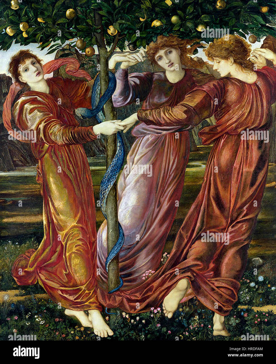 Edward Burne-Jones’ 'Garden of the Hesperides' depicts the mythical ...
