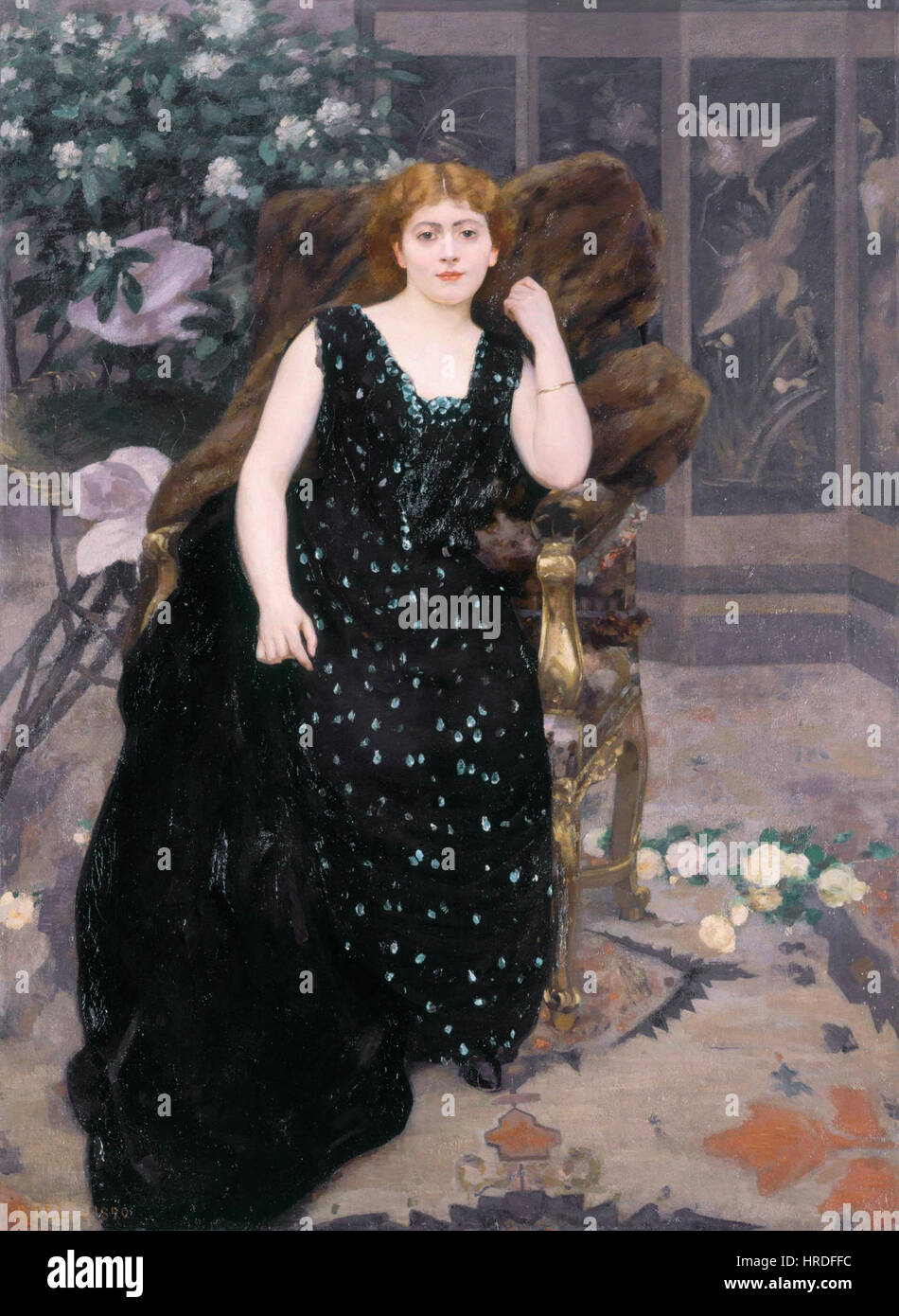 Alfred Roll’s portrait of actress Jane Hading captures the elegance and ...