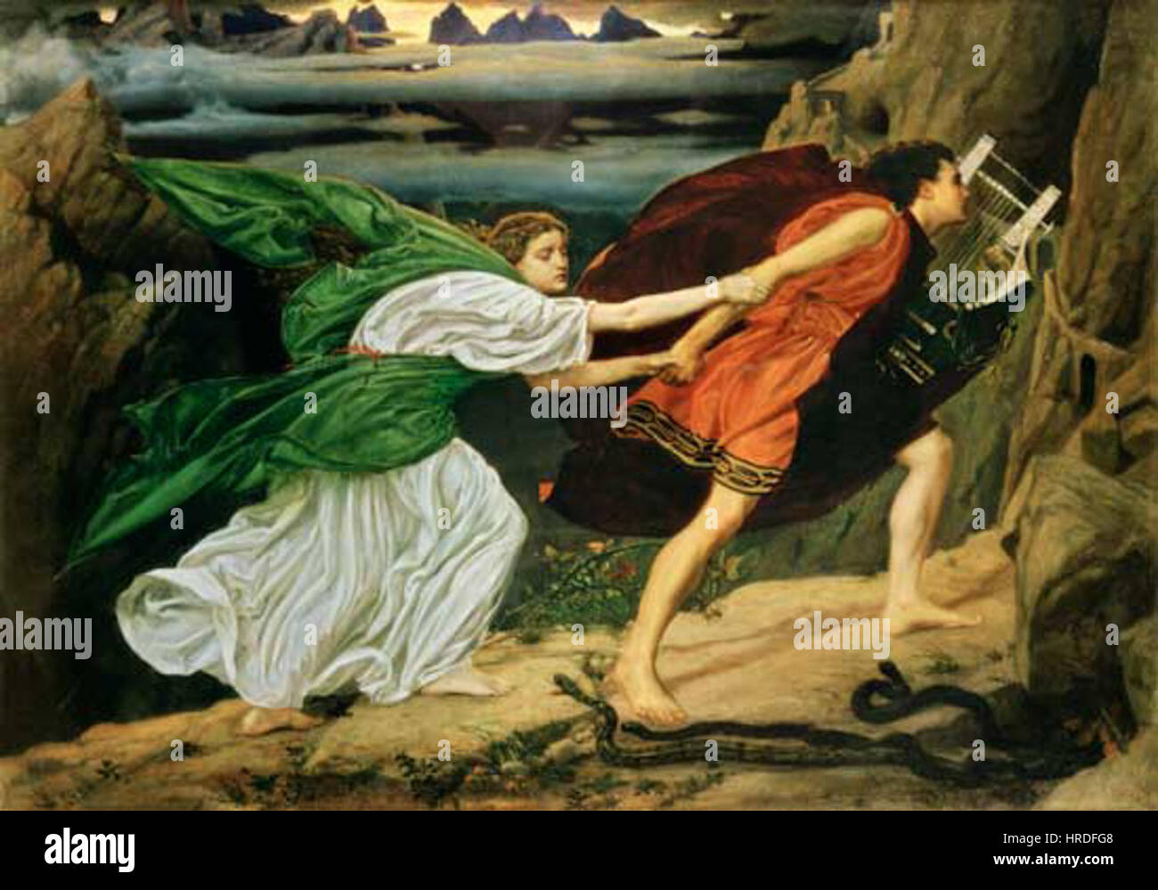 Edward Poynter - Orpheus and Eurydice, 1862 Stock Photo - Alamy