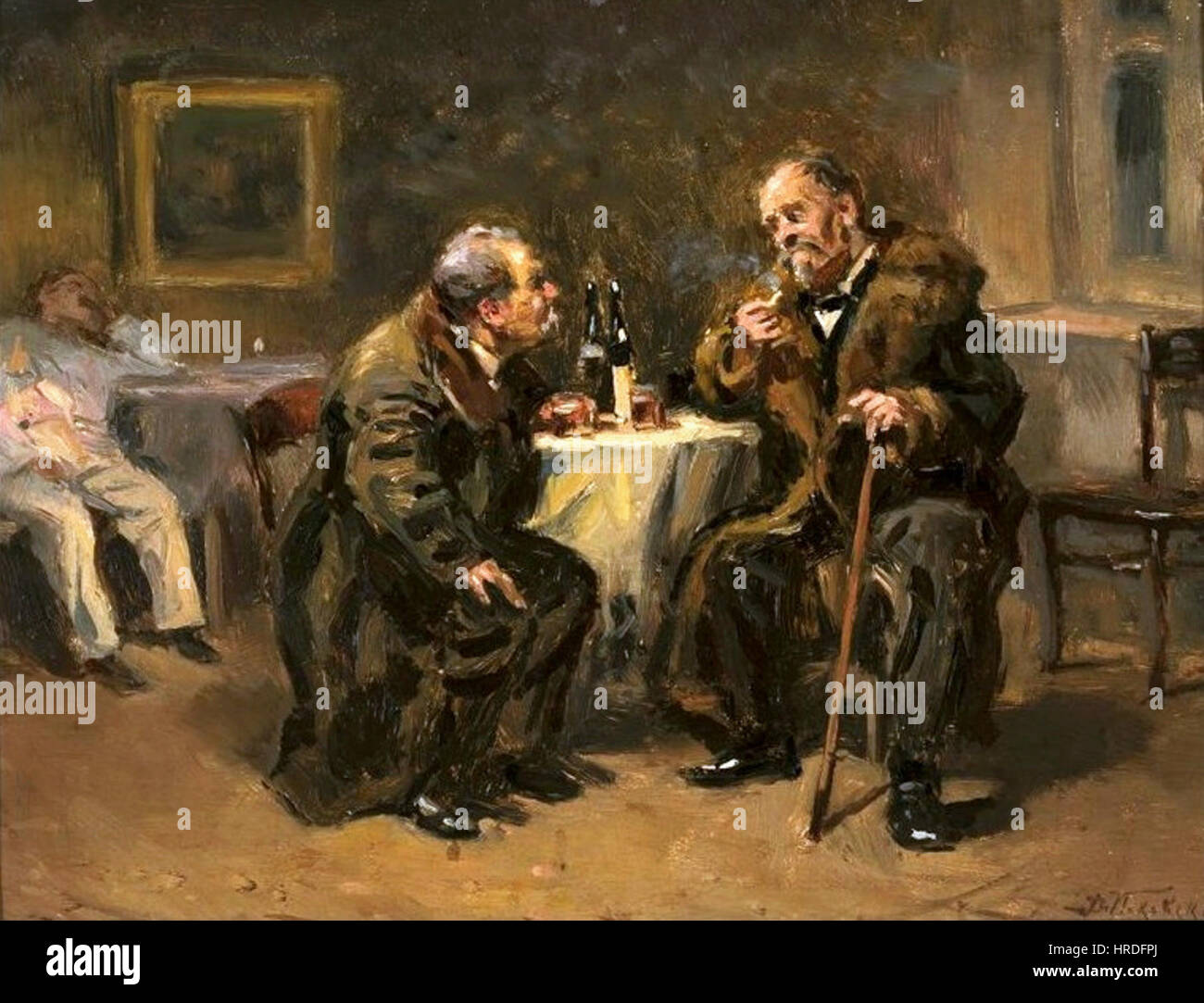 Makovsky's 'A Conversation' captures an intimate scene of two ...