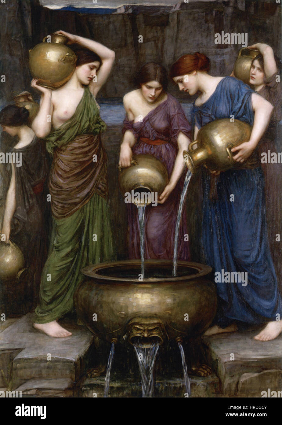 Danaides by John William Waterhouse, 1903 Stock Photo - Alamy