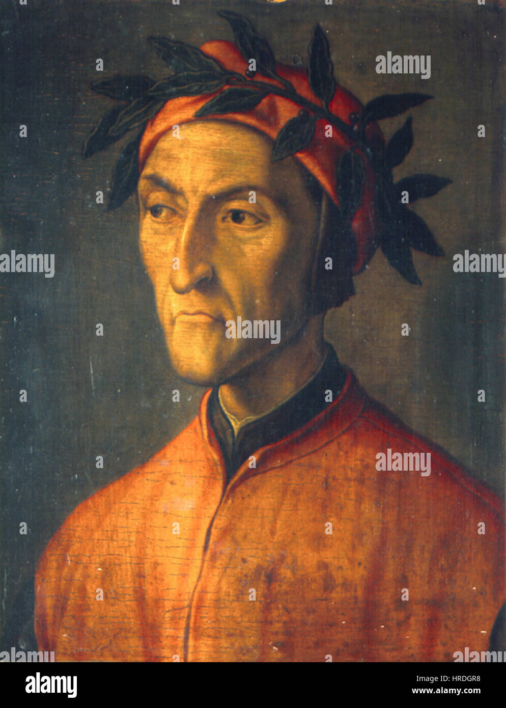 This Italian painting, attributed to the Scuola Italiana, portrays ...