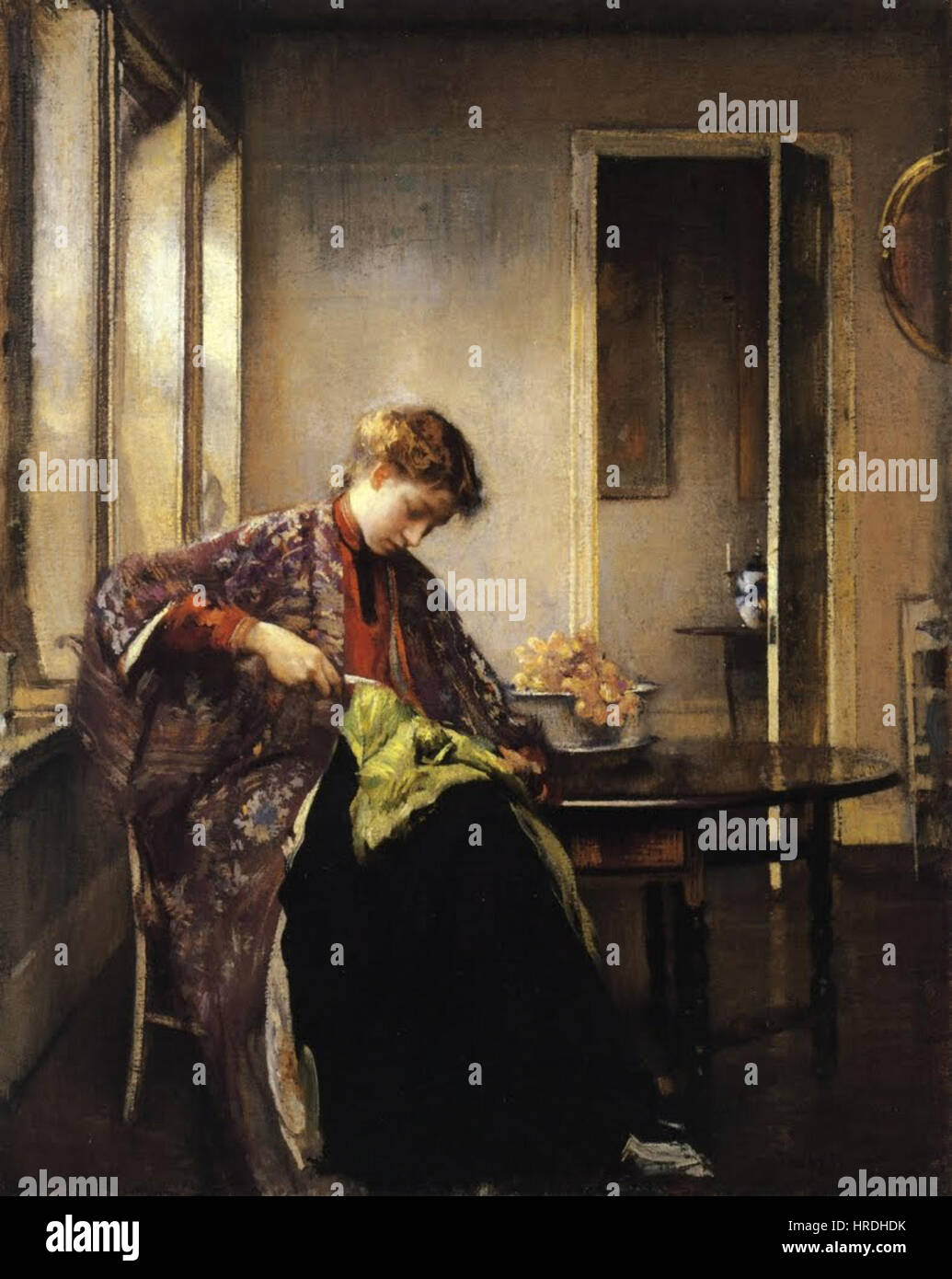 Girl mending hi-res stock photography and images - Alamy