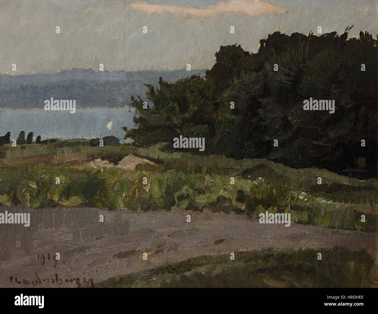 Christian Adam Landenberger's 'Am Ammersee' (1919) presents a serene ...