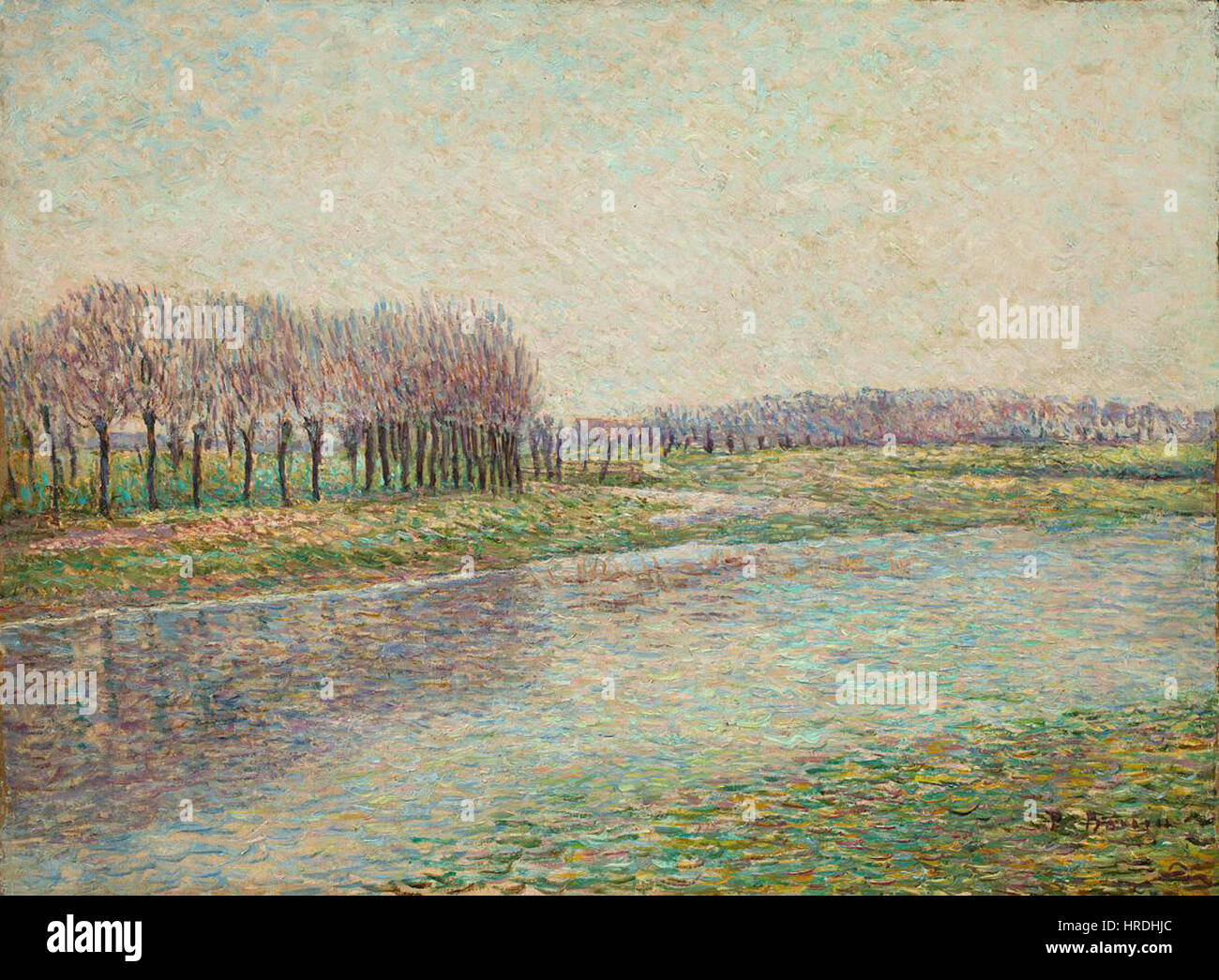 Paul Baum - Fluss mit Weiden (1896 Stock Photo - Alamy