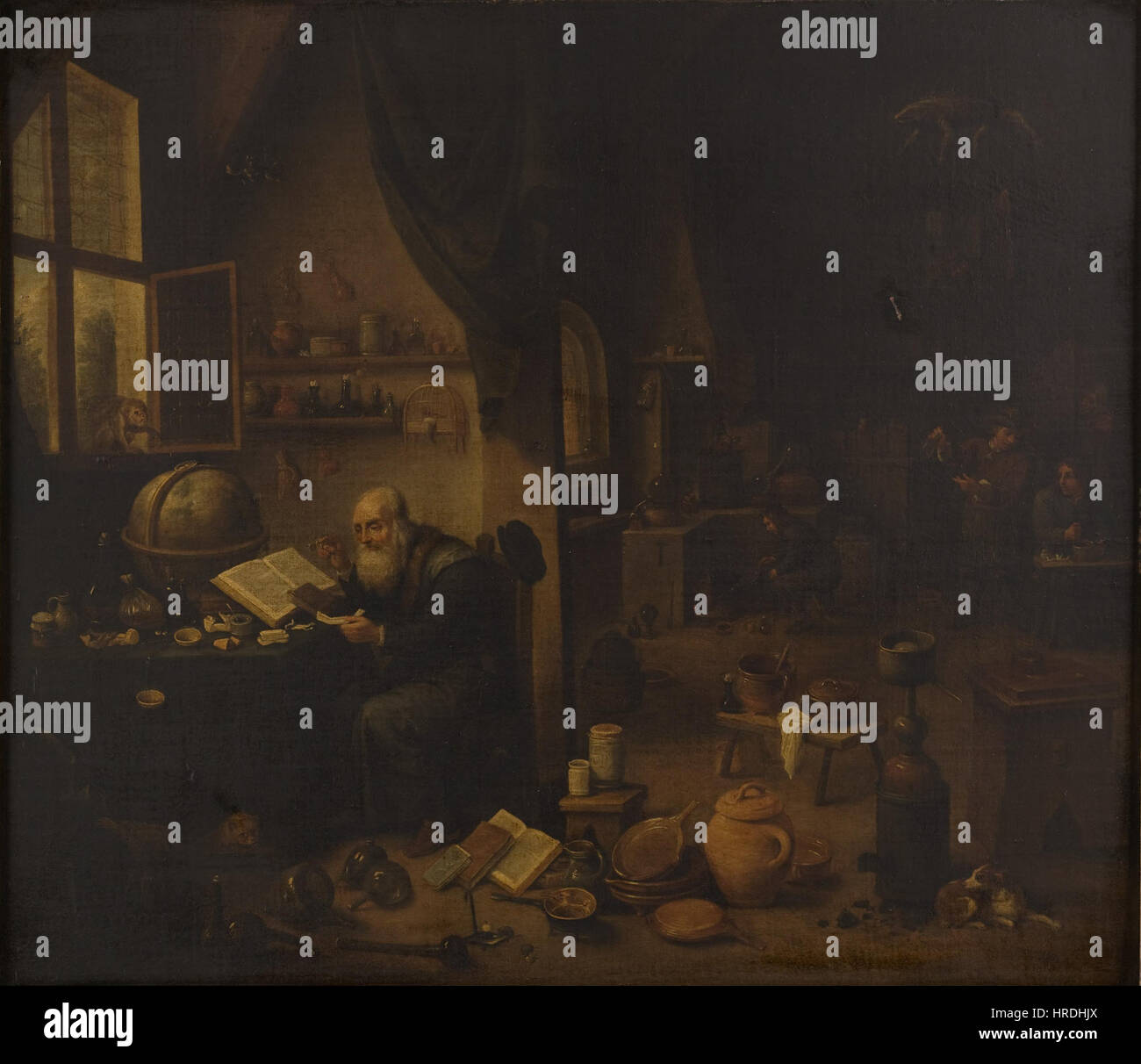 An alchemist in his laboratory. Wellcome L0049848 Stock Photo - Alamy