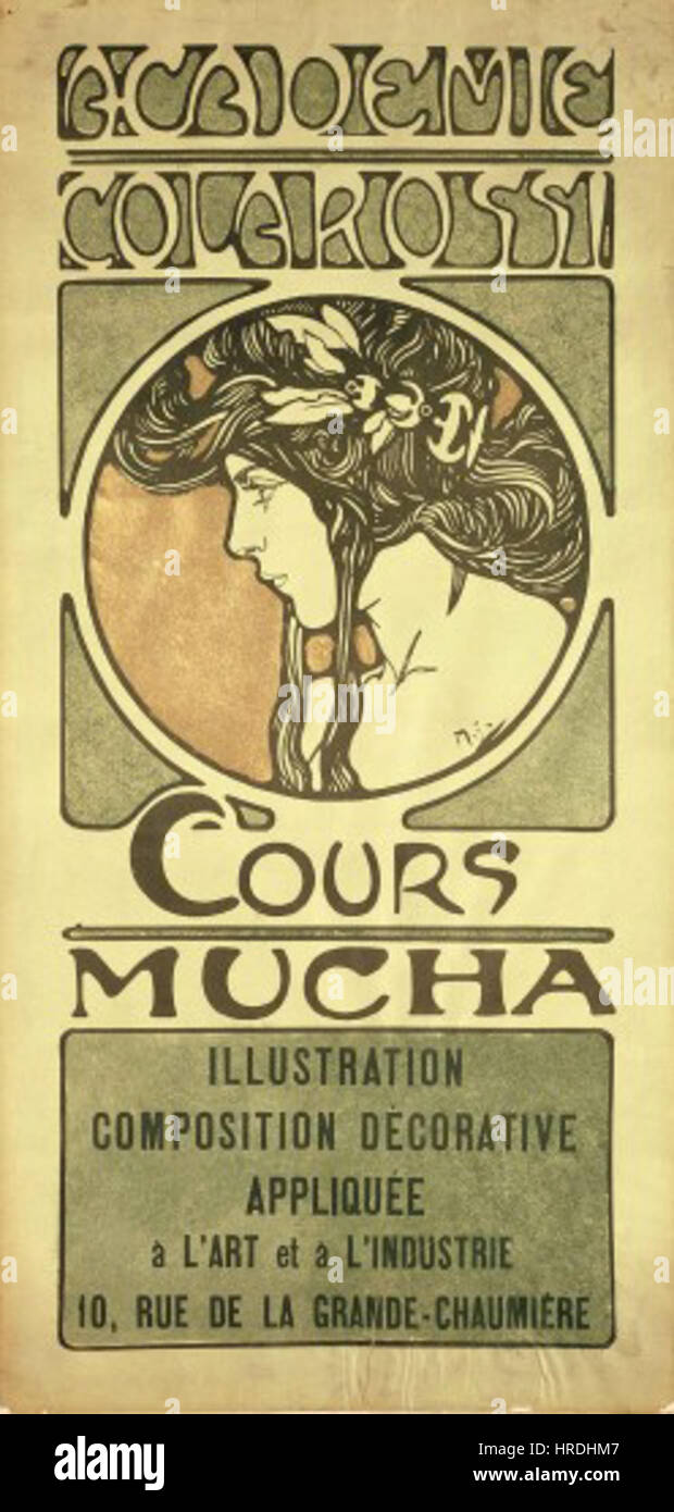 Alfons Mucha - Colarossi Stock Photo - Alamy