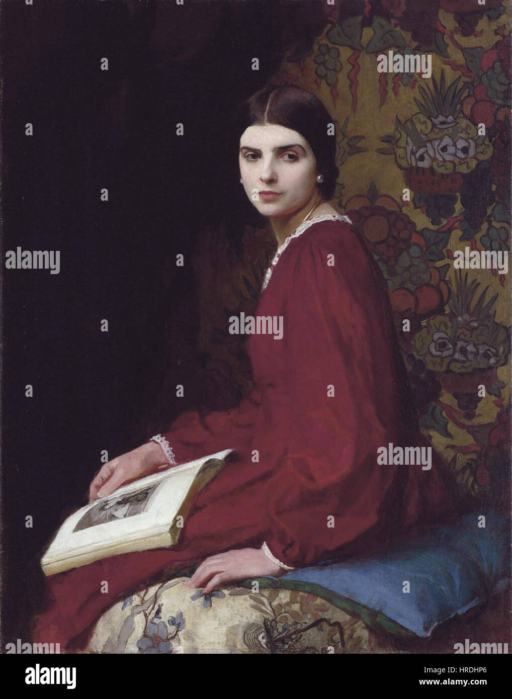 George Spencer Watson (1869-1934) - Portrait of Betty McCann (1927 ...