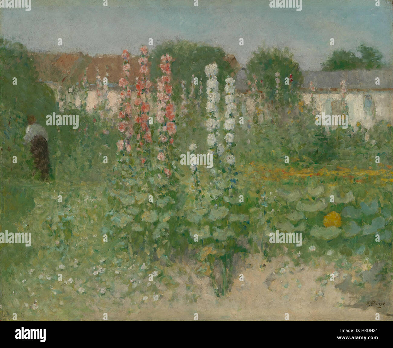 Tuin met stokrozen - s0457V1996 - Van Gogh Museum Stock Photo - Alamy