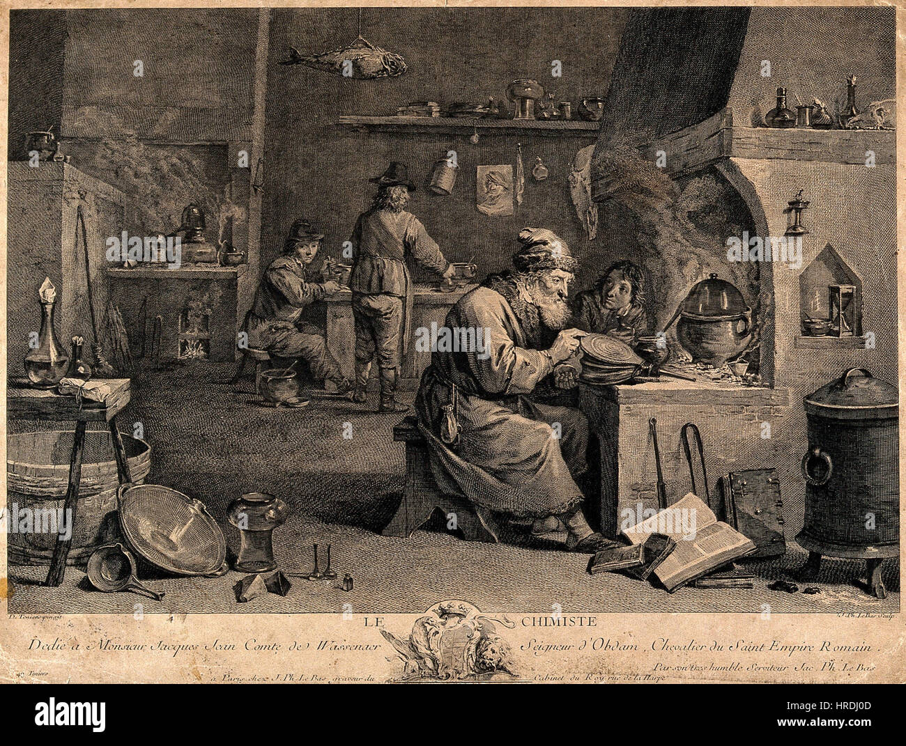 Alchemist in laboratory oil painting hi-res stock photography and ...