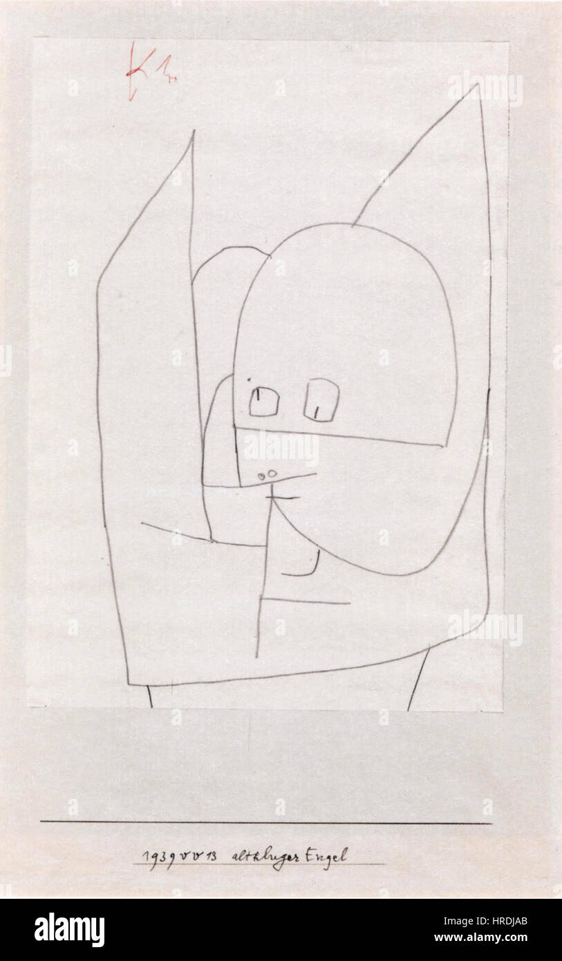 Paul Klee Altkluger Engel 1939 Stock Photo - Alamy