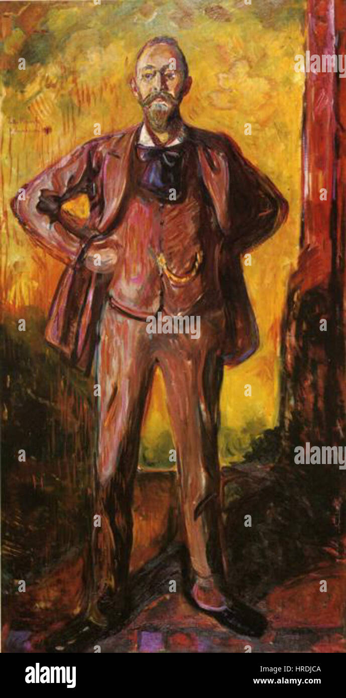 This portrait of Daniel Jacobson by Edvard Munch showcases the ...