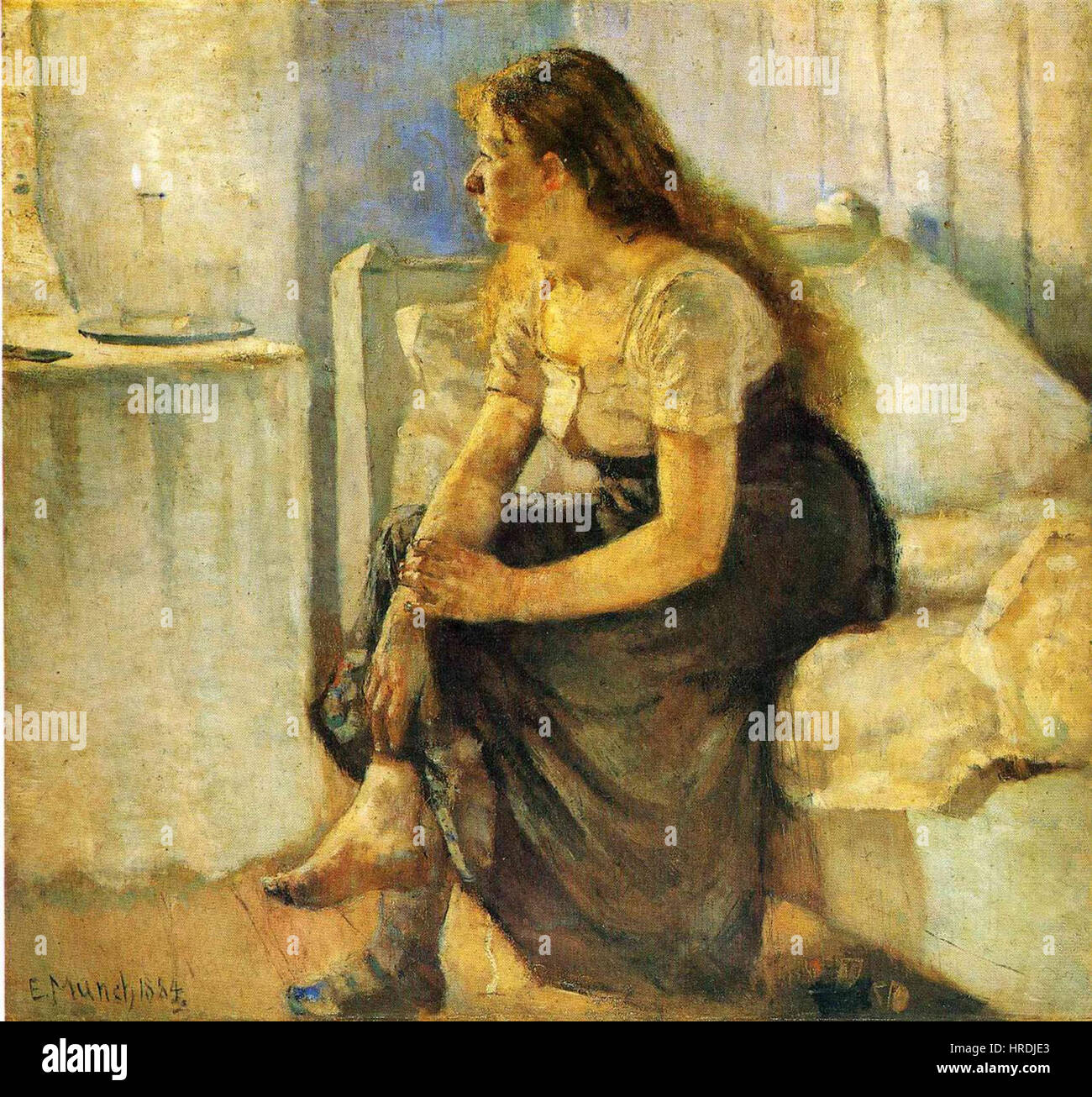 Edvard Munch - Morning (1884 Stock Photo - Alamy