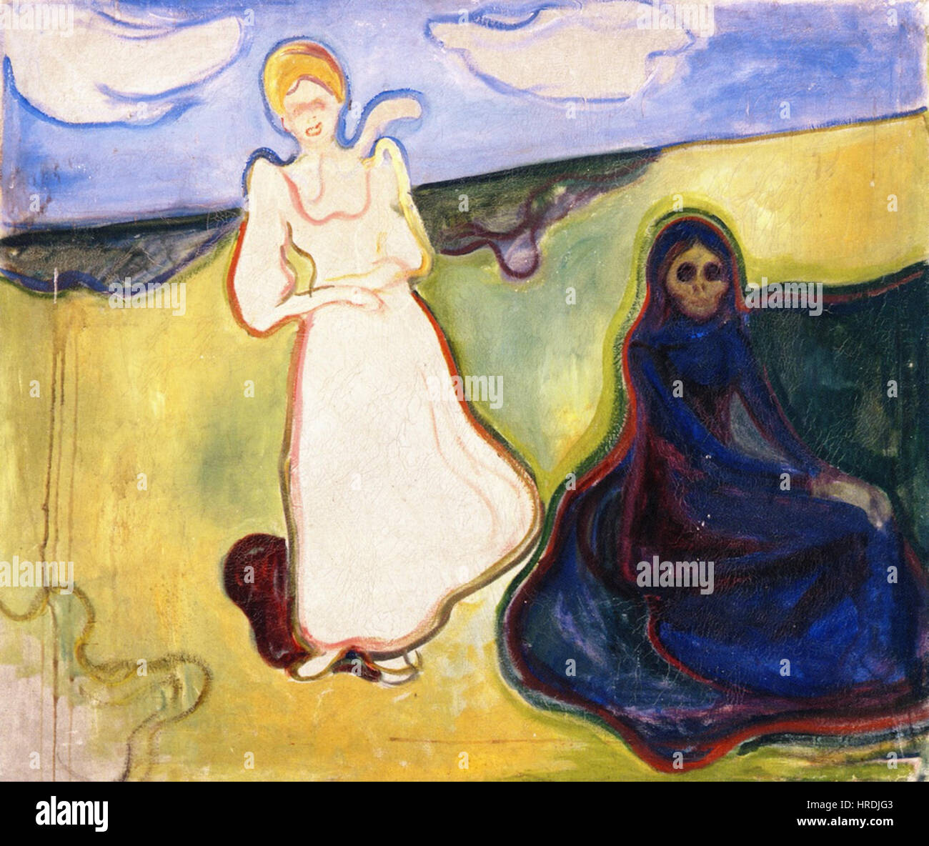 Edvard Munch's 'Two Women in a Landscape' (1897-99) portrays two ...