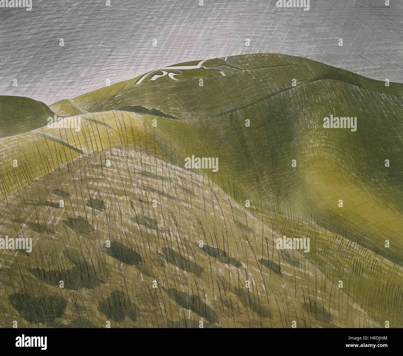 'Whitehorse' is an artwork depicting a white horse, often symbolizing ...