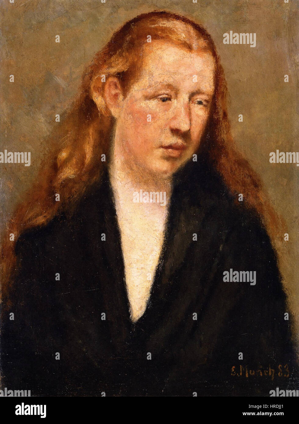 Edvard Munch - Study of a Head (1883 Stock Photo - Alamy