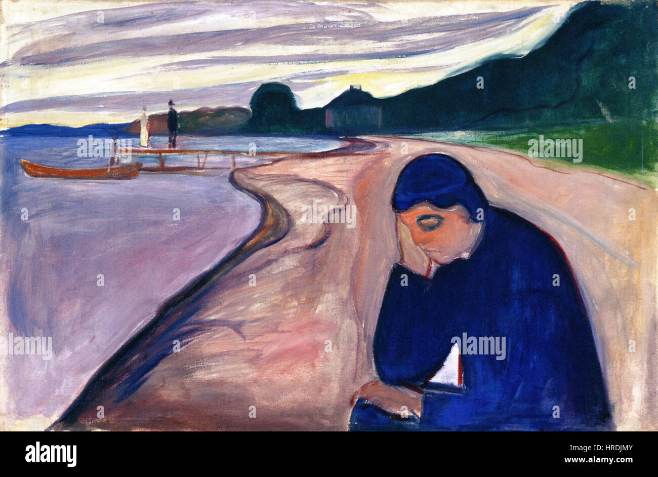 Edvard Munch - Melancholy (1893 Stock Photo - Alamy