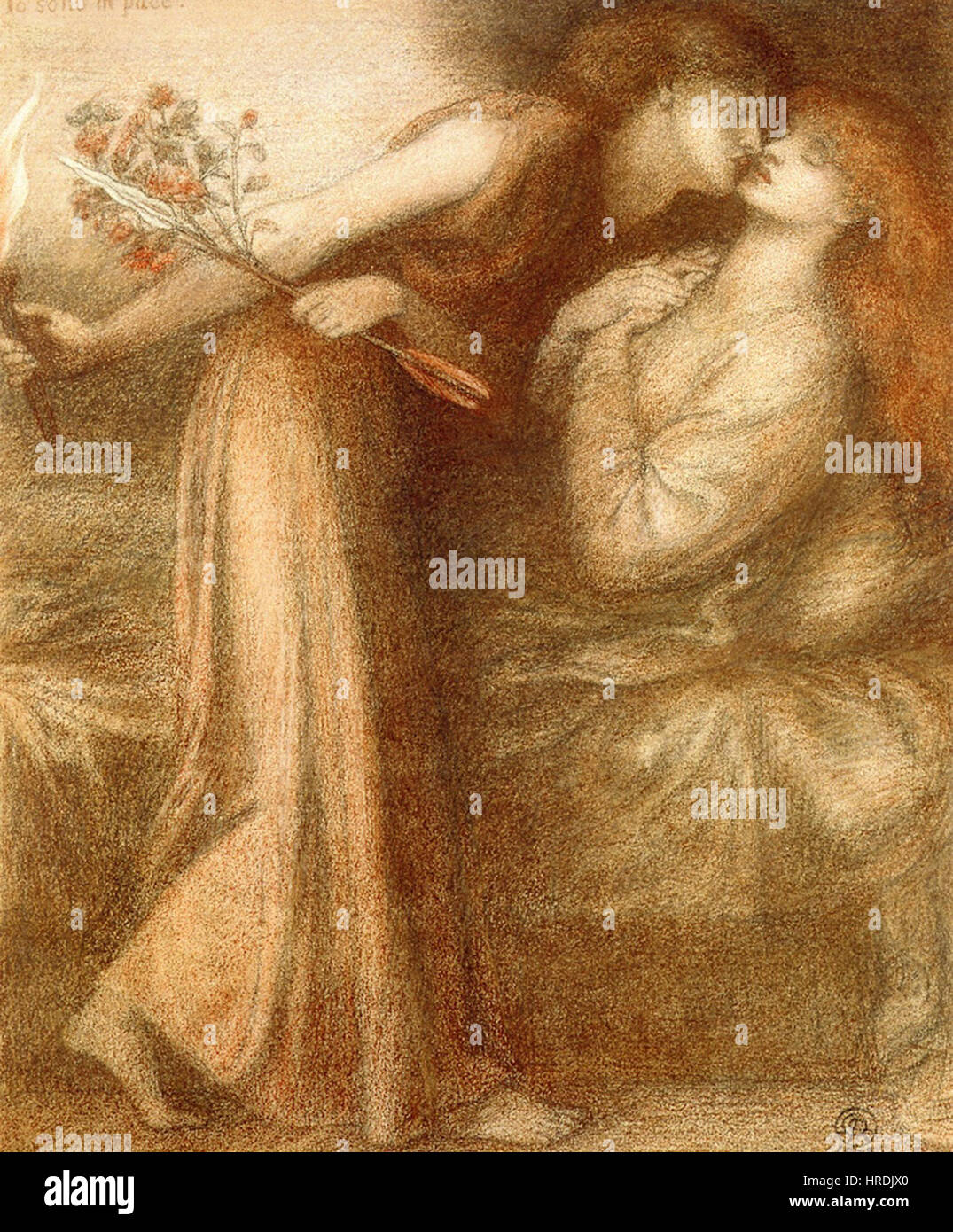 Dante Gabriel Rossetti - Io Sono in Pace Stock Photo - Alamy