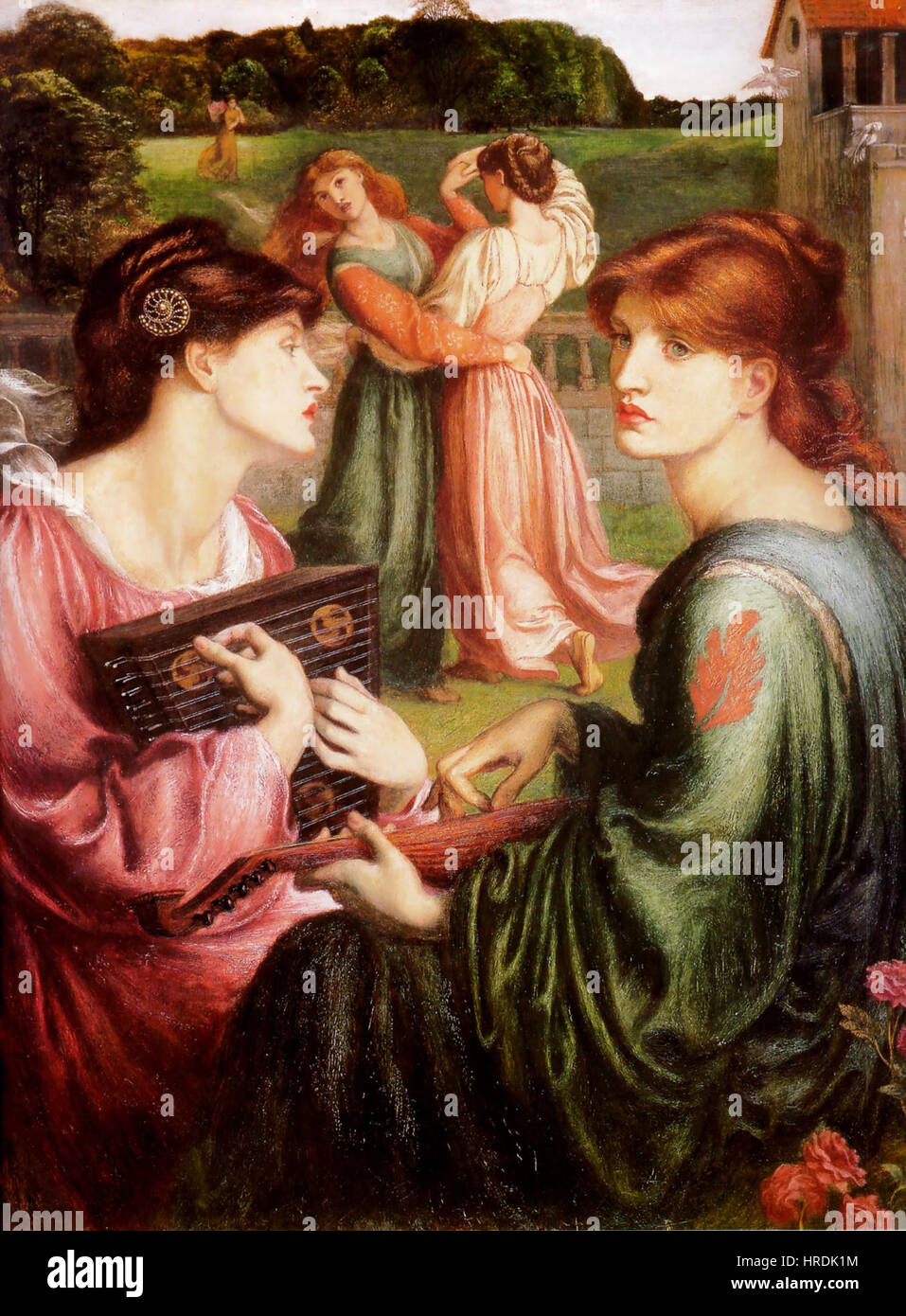 Dante Gabriel Rossetti - The Bower Meadow Stock Photo - Alamy
