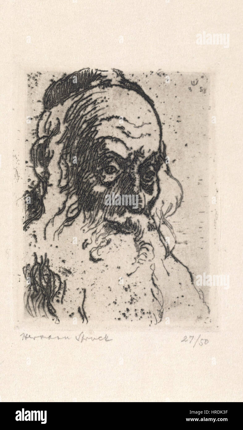 Hermann Struck, a prominent German artist, is known for his graphic ...