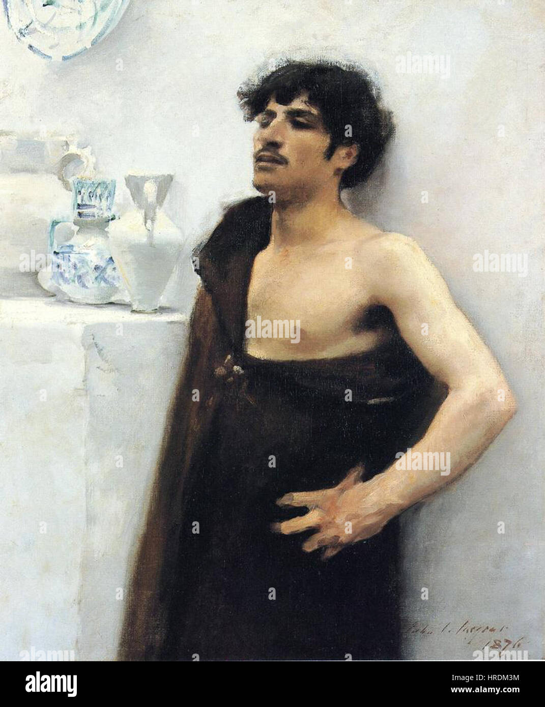 Sargent, John Singer (1856-1925) - Young man in reverie -Capri, 1878 ...