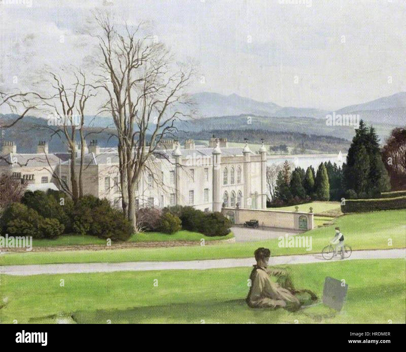 Rex Whistler's 1939 painting 'Plas Newydd' captures the grandeur of the ...