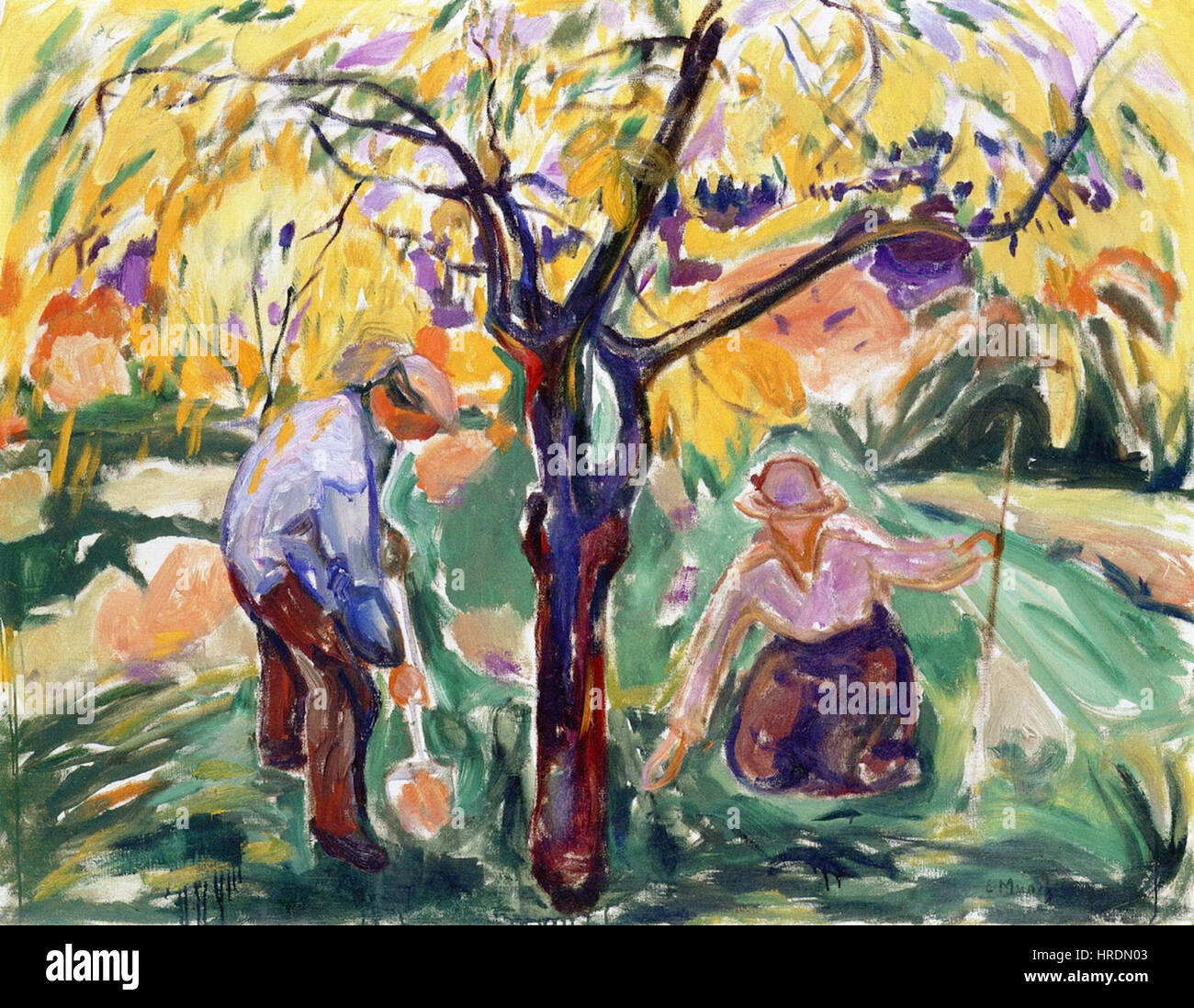 Edvard Munch - The Apple Tree (1921 Stock Photo - Alamy