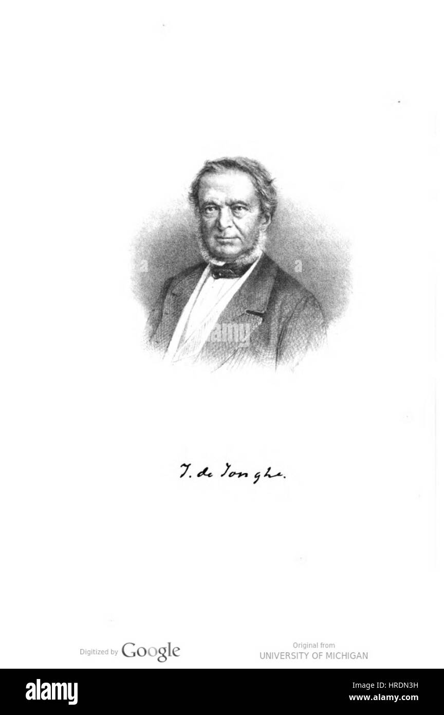 Jean de Jonghe portrait 1868 Stock Photo - Alamy