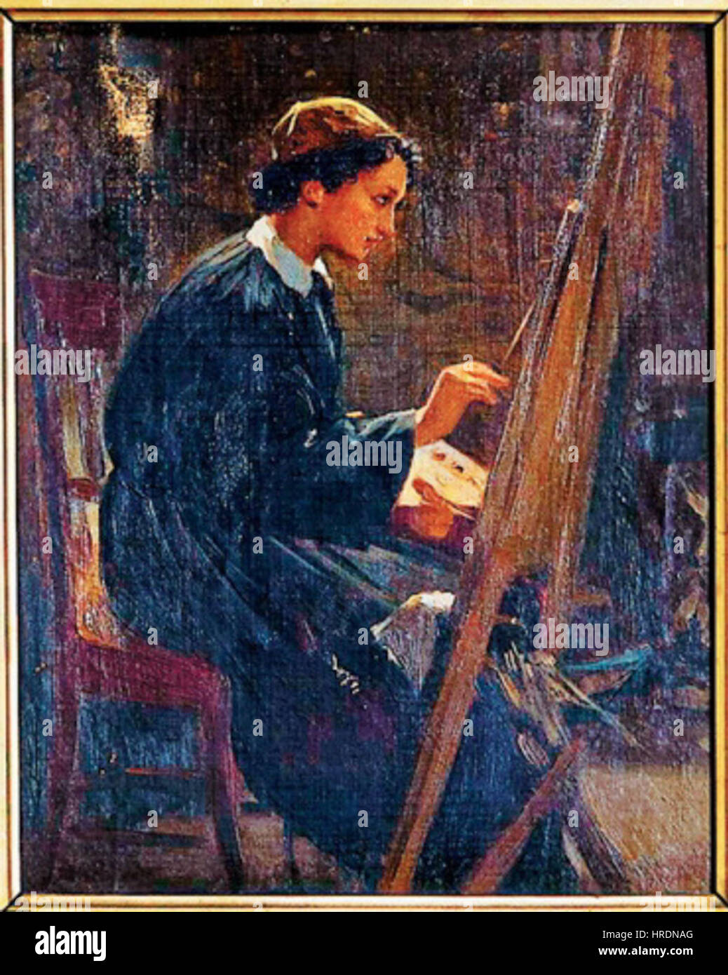 Eleni Boukoura Altamoura, a renowned 19th-century Greek artist, created ...