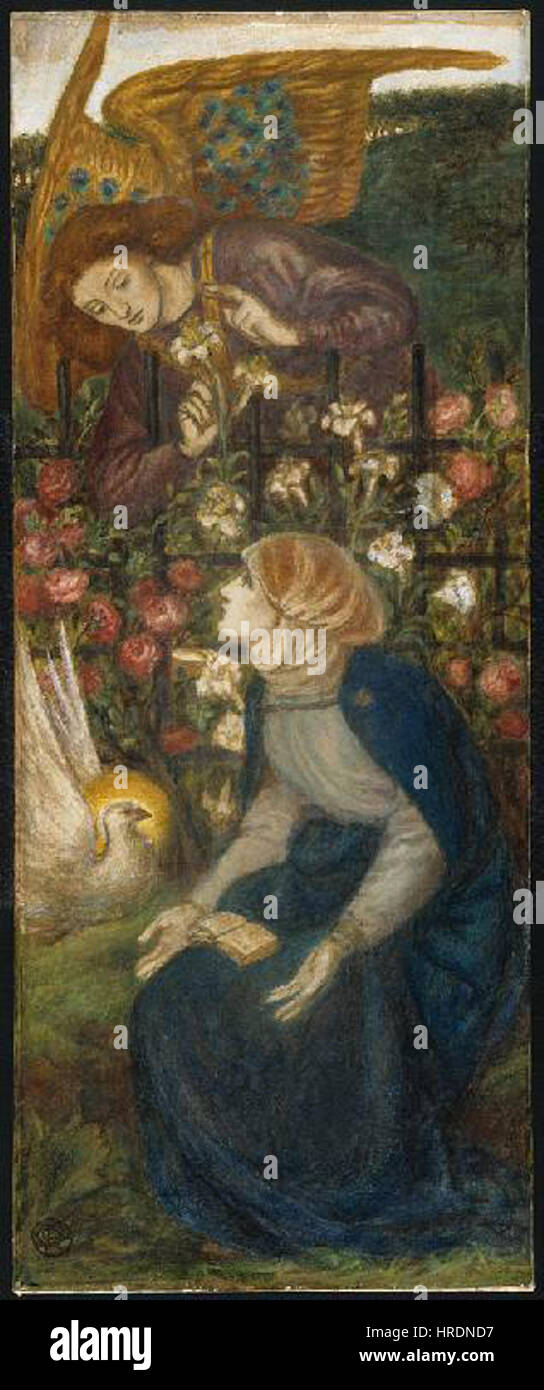 Dante Gabriel Rossetti - The Annunciation (1861 Stock Photo - Alamy