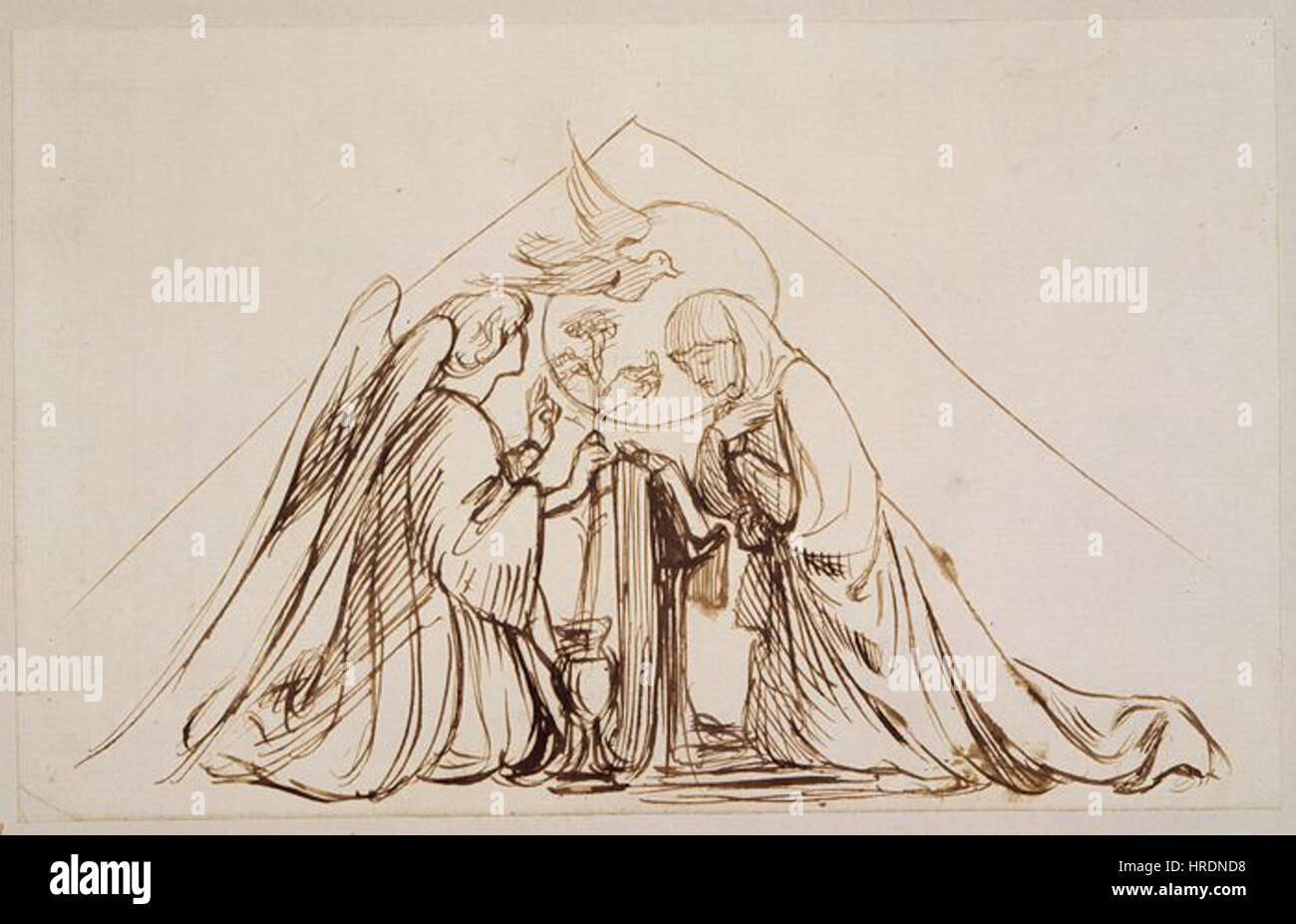 Dante Gabriel Rossetti’s ‘The Annunciation’ (circa 1852) is a Pre ...